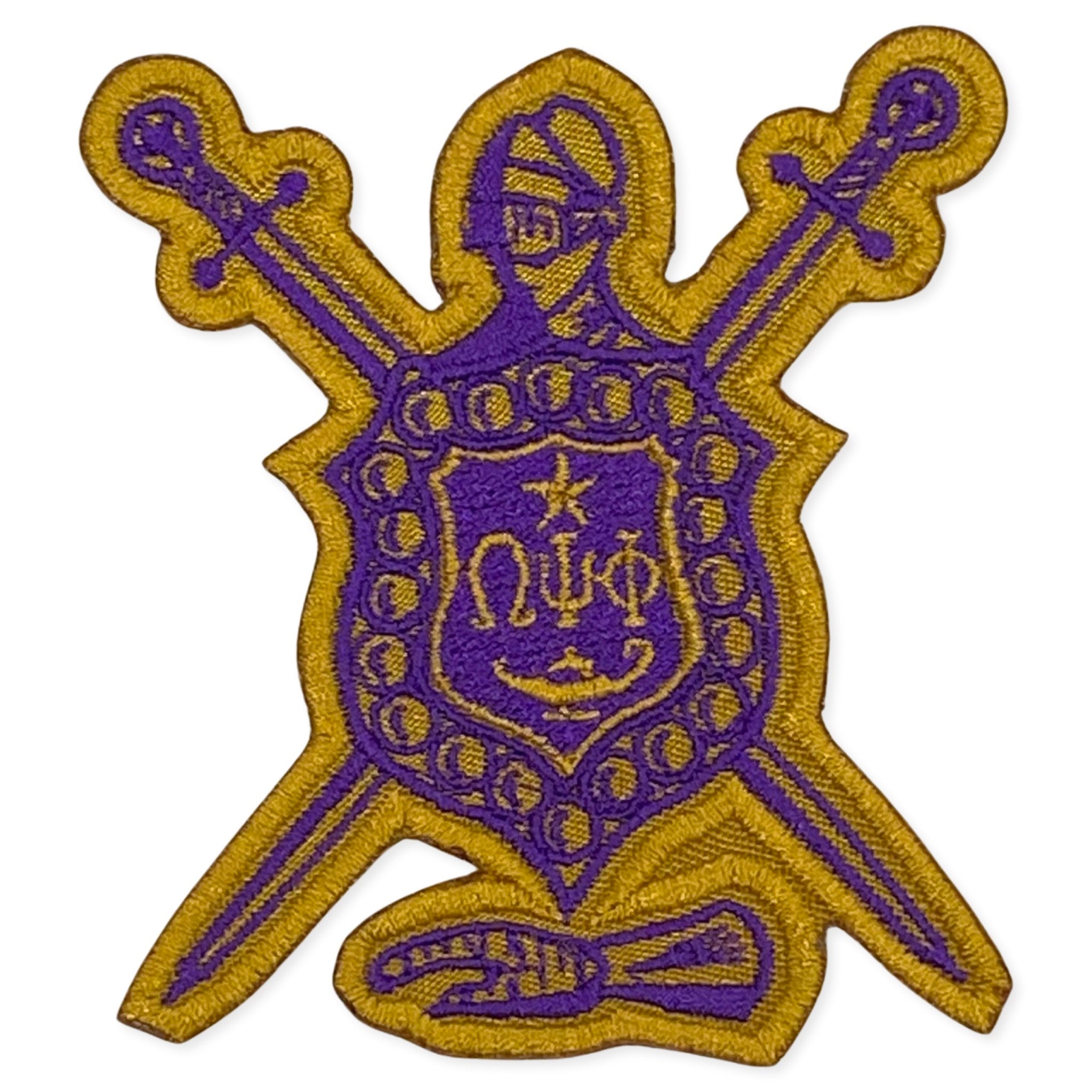 Omega Psi Phi Emblem Omega Psi Phi Shield & Letters Lapel Pin The